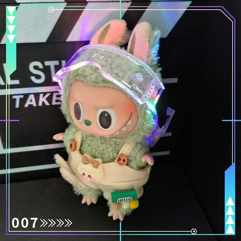 Labubu labubu แว่นตาผ้าฝ้ายตุ๊กตาอุปกรณ์เสริม Cool Luminous Punk ...