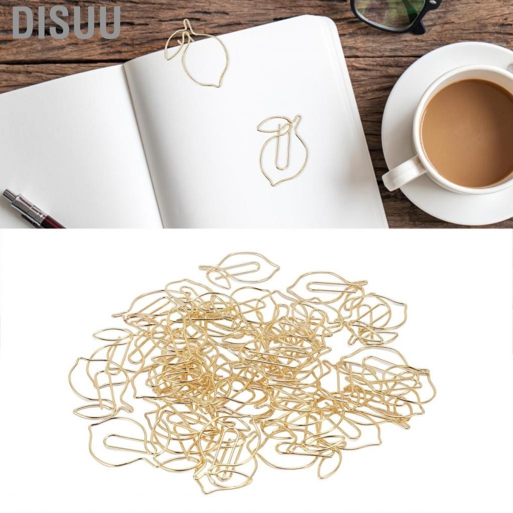 Disuu Cute Paperclip Fruit Shape Paper Clip Gold for School | Shopee ...