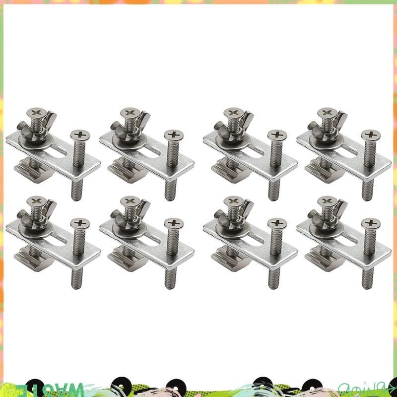 8pcs T-Track Mini Hold Down Clamp Kit,ใช ้ งานร ่ วมกับ 3018-PRO/3018-MX3/3018-PROVer CNC Router ...