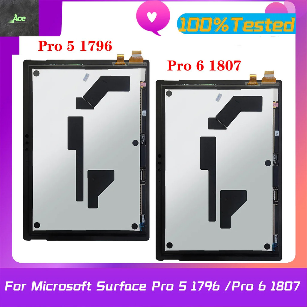 คุณภาพสูงสําหรับ Microsoft Surface Pro 5 1796 Pro 6 1807 จอแสดงผล LCD ...