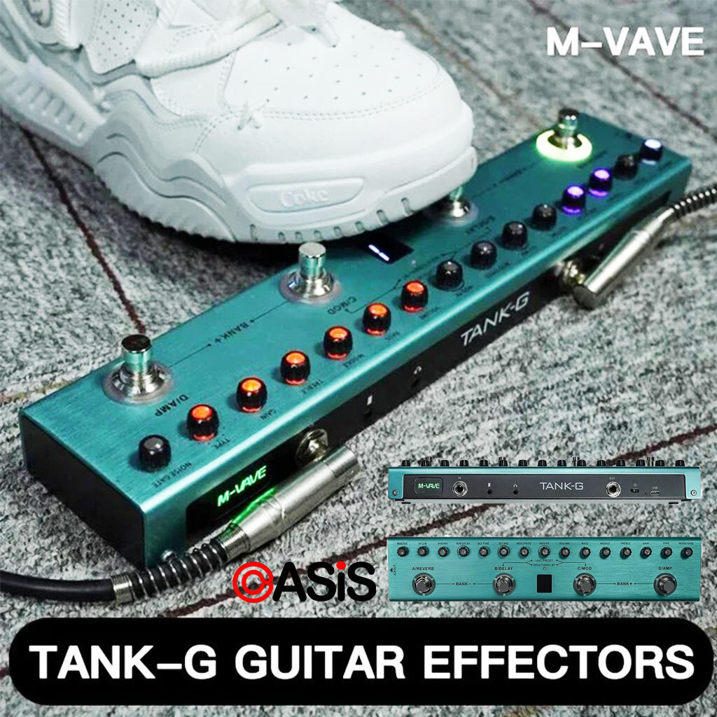 !! ส่งด่วน 1-2ชม (ประกันศูนย์ ส่งฟรี) เอฟเฟคกีตาร์ M-VAVE Tank-G Guitar ...