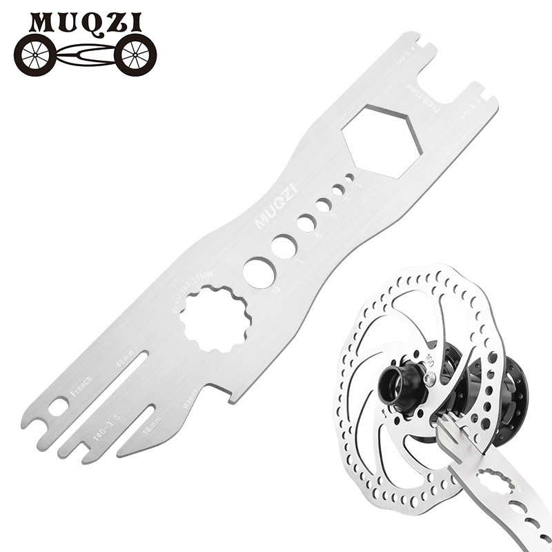 Muqzi 9-in-1 จักรยาน Multi-Tool Disk เบรคโรเตอร์ Alignment Truing ...
