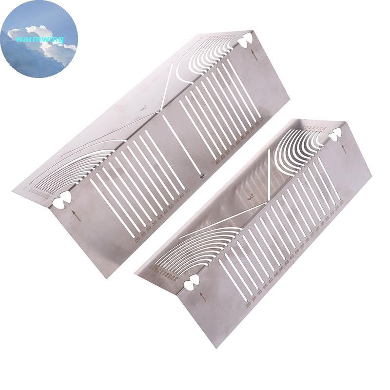 Warmwing อลูมิเนียม PrecisionFlex มุมไม้บรรทัดวัดมัลติฟังก์ชั่น Arc เครื่องหมายเครื่องมือองศา ...