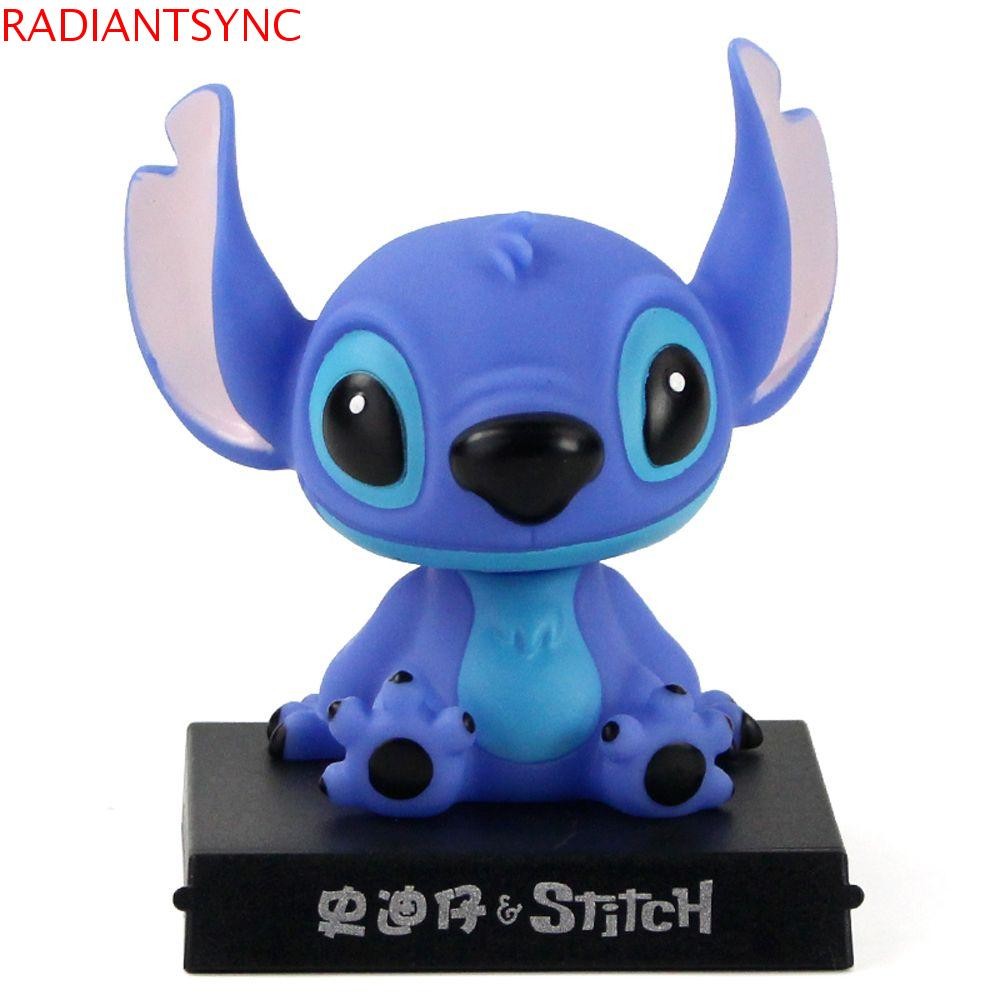 Radiantsync Stitch เขย่าหัวของเล่นเด็กผู้หญิง Lilo และ Stitch รถตกแต่ง Kawaii Christma ของขวัญ ...