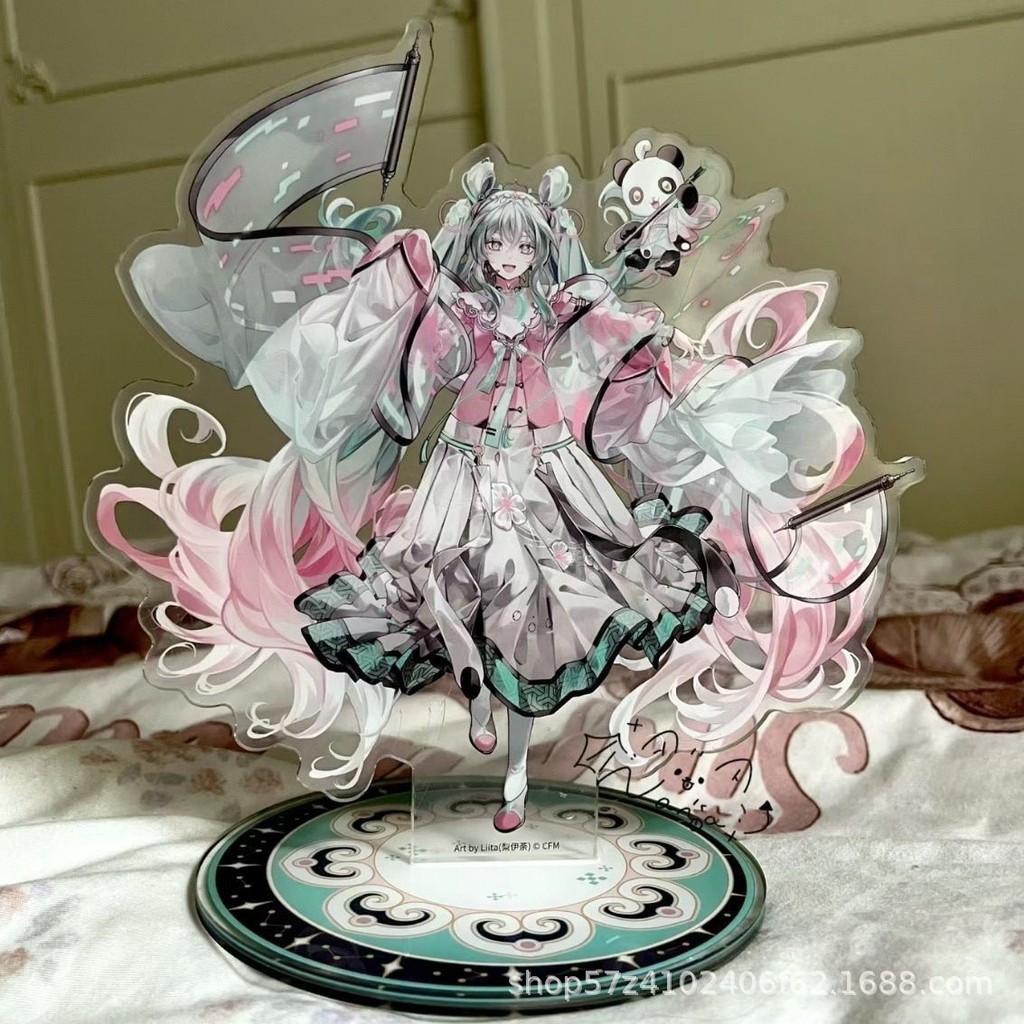 Hatsune Miku สองด้านเดี่ยวโพสต์ Standee คุณภาพสูงอะนิเมะตกแต่งโต๊ะ ...