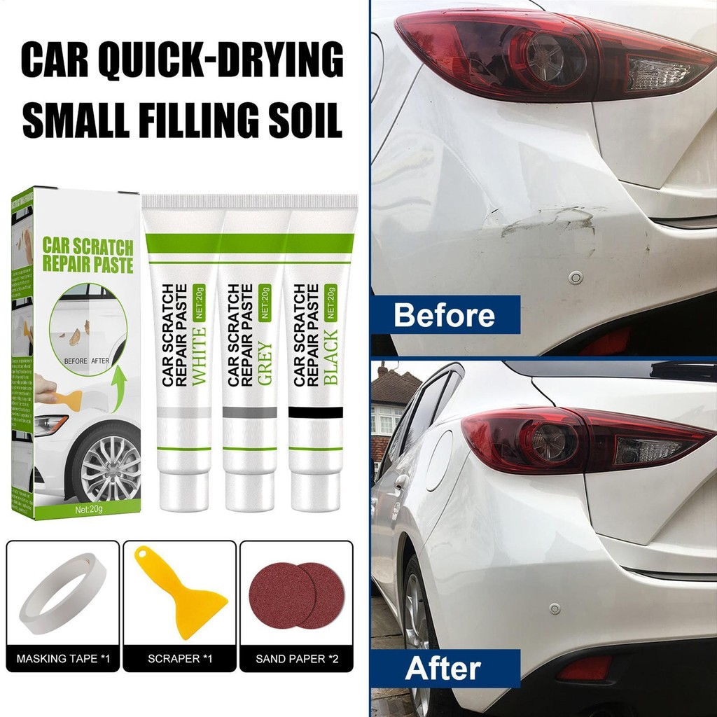 ชุดซ่อมเรือไฟเบอร์กลาส Quick Dry Little Putty Car Scratch Remover Touch ...