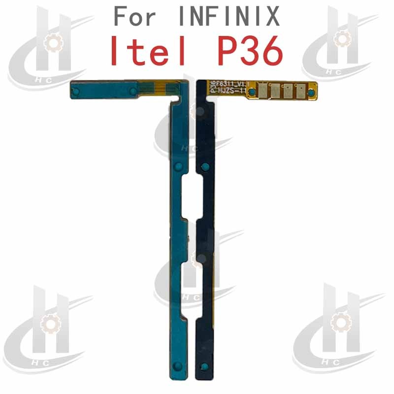 สําหรับ Infinix Itel P36 Power volume ด้านข้างปุ่ม Flex Cable ปิดระดับ ...