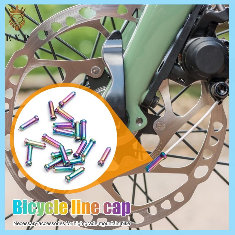 [explosion1.th] 20 ชิ้นจักรยานสายด้านในเคล็ดลับขี่จักรยานจักรยานเบรค Shifter Wire End Cap Crimps ...