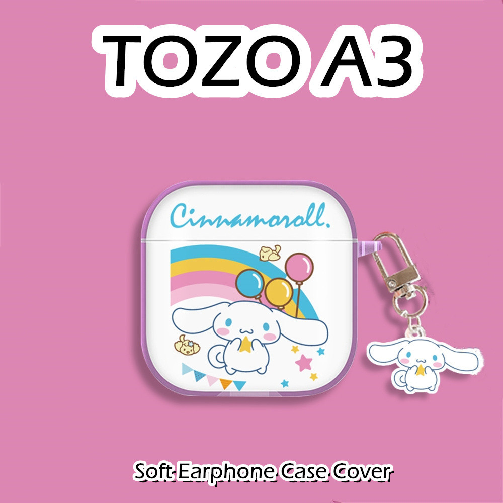 【Trend Front 】 สําหรับเคส TOZO A3 ลายการ ์ ตูนโปร ่ งใสเคสหูฟังซิลิโคนอ ...