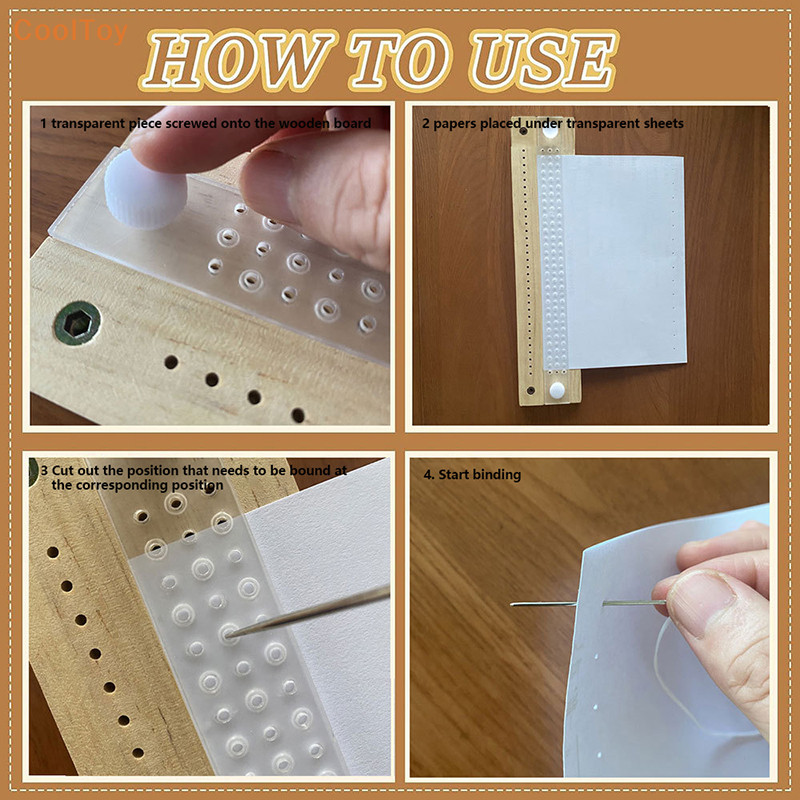 Cooltoy Bookbinding อุปกรณ ์ คู ่ มือหัตถกรรม Awl Starter Office Home ...