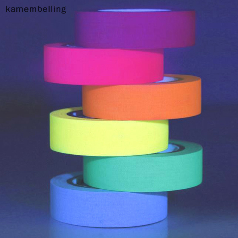 Kamembelling UV Reactive Tape Blacklight Fluorescent Tape Glow in The ...