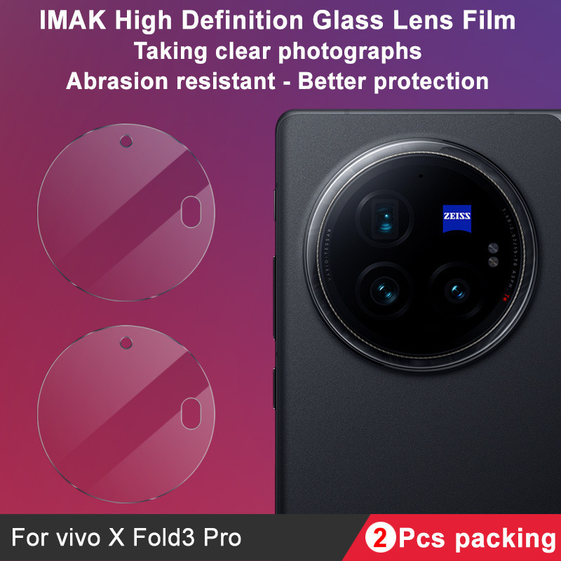 Original iMak Vivo X Fold 3 Pro 5G เลนส ์ กล ้ องฟิล ์ ม Vivo X Fold3 Pro 5G HD กระจกนิรภัยป ้ ...