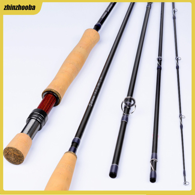 Fs Fly Fishing Rod 4 ส่วนคาร์บอนไฟเบอร์เปล่าน้ําหนักปานกลางความเร็ว ...