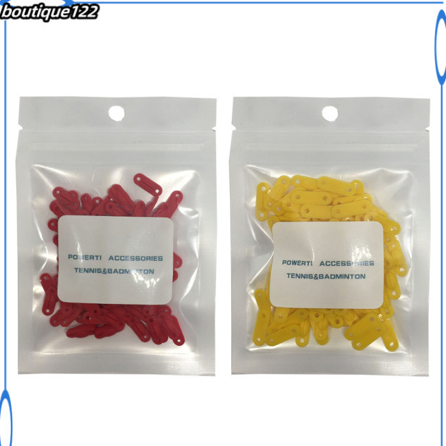 Bou 100 ชิ้นไม้แบดมินตัน Grommets ตาไก่ String กรอบตาไก่เปลี่ยน Protector Stringing เครื่อง ...
