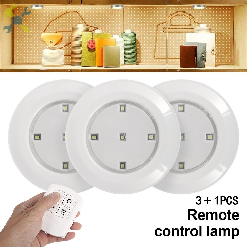 ไร ้ สาย LED Puck Lights Tap Light Push Lights Mini Night Touch Light ...