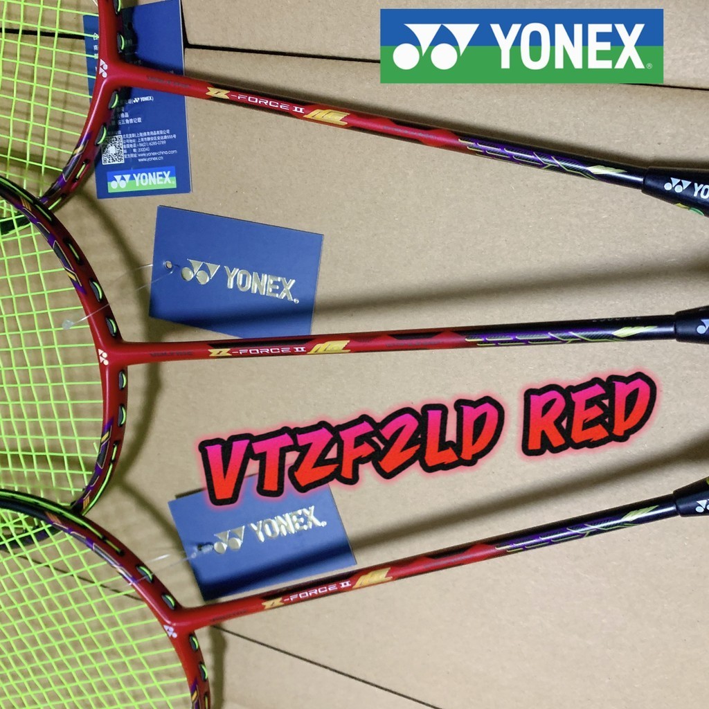 ไม ้ แบดมินตัน YONEX VTZF2 VTZFLCW LDF สีแดง VtBlack คาร ์ บอนไฟเบอร ์ ...