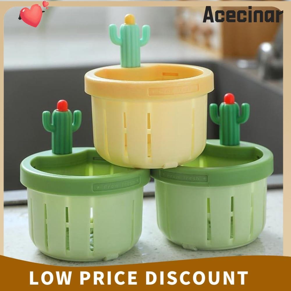 Acecinar 1pcs เครื่องกรองน้ําครัวกระบองเพชรทําความสะอาดอ่างล้างจานรั่ว ...