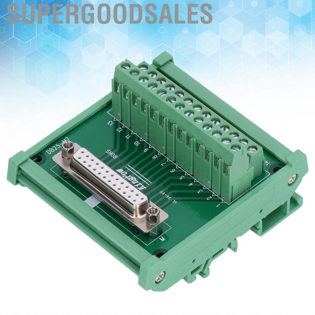 Supergoodsales DB25 ถึงเทอร์มินัลแผ่นอะแดปเตอร์เชื่อมต่อบอร์ด PCB ตัว ...