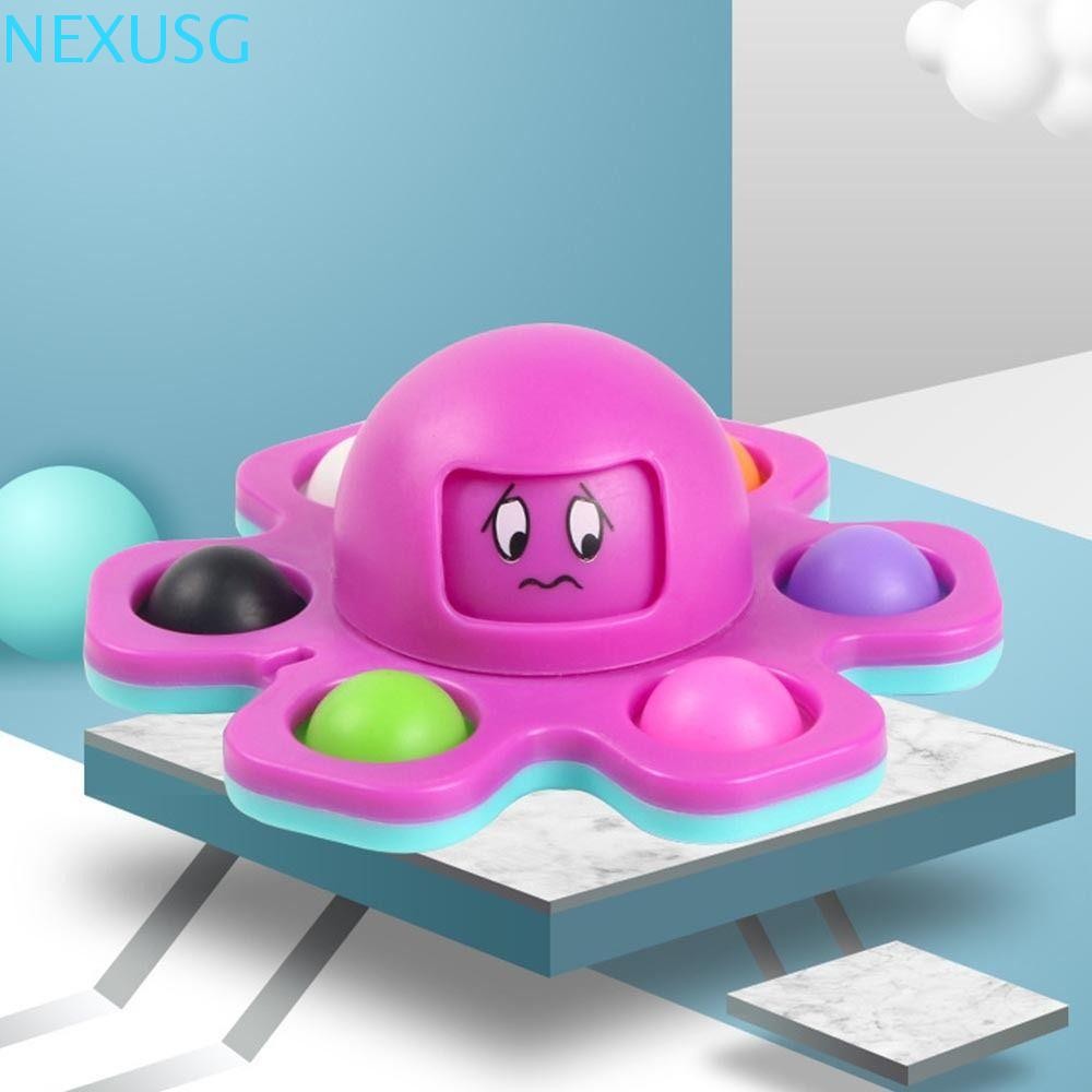 Nexusg ซิลิโคน Interactive Spinner, เปลี่ยนพลาสติก Flip Octopus Poppit ...
