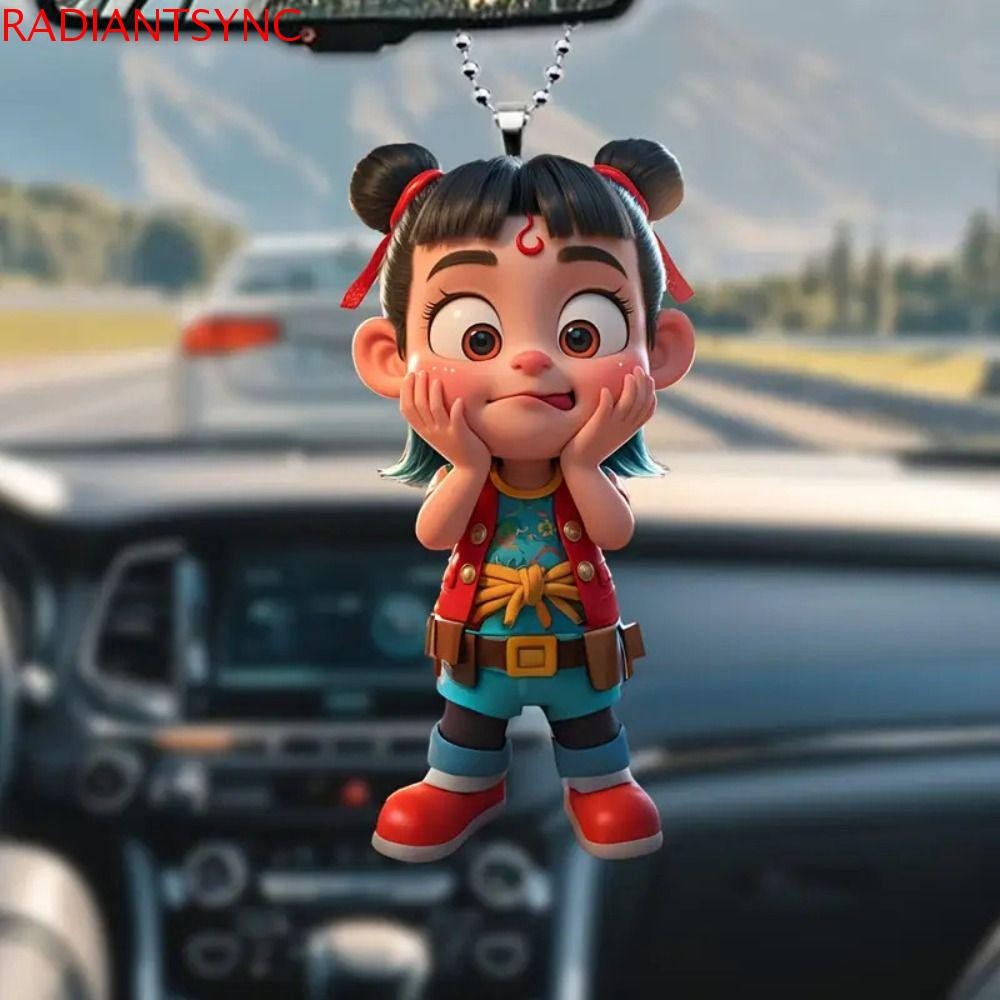 Radiantsync Nezha 2 พวงกุญแจตุ๊กตา,จีนตํานานการ์ตูน Nezha 2 อะคริลิคแหวน,น่ารักกระเป๋าแขวน Charm ...