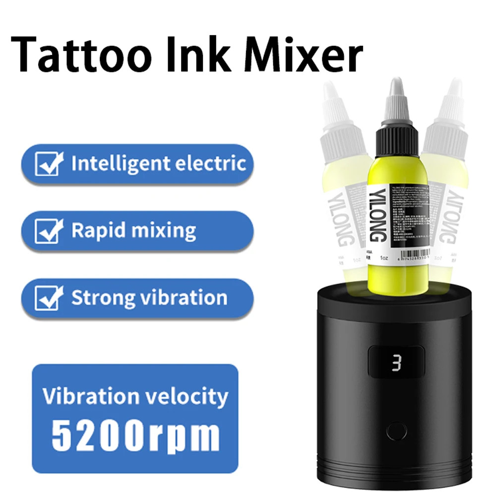 Wireless Tattoo Ink Mixer Mini Vortex Shaker Tattoo Ink Nails Polish ...