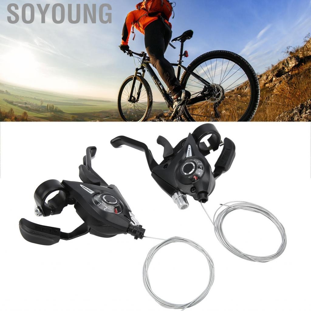 Soyoung Sungooyue Bike Levers Shifter 1Pair 3x7 21 เบรกความเร็วและชุดรวมกับสายเคเบิลสำหรับ ...
