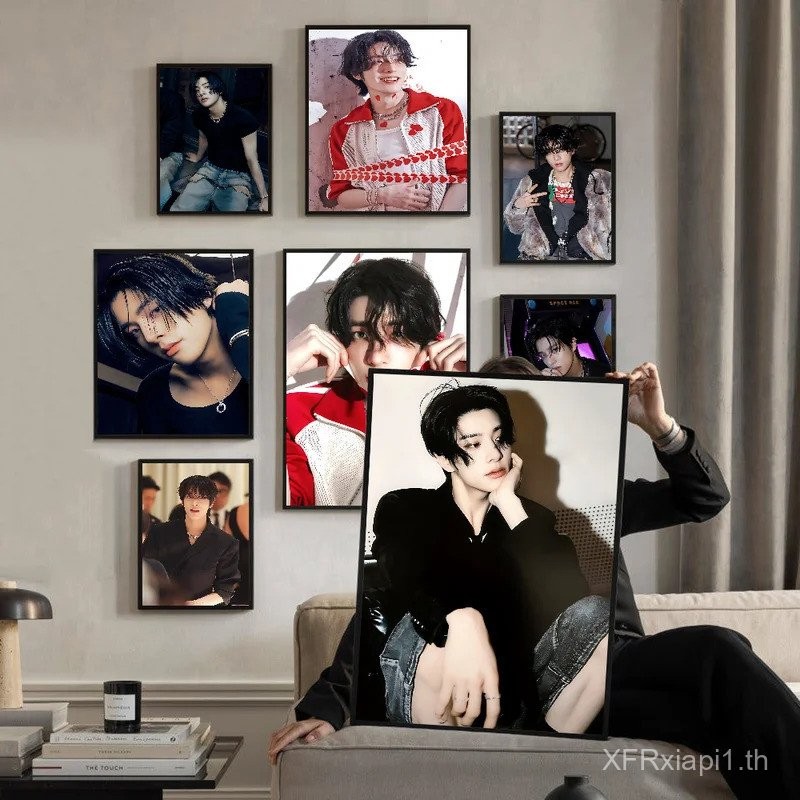 โปสเตอร์คลาสสิกย้อนยุค K-kpop ENHYPEN Sim Jae Yun พิมพ์สำหรับตกแต่งบ้าน ...