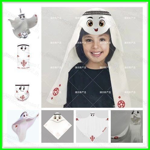 Fifa World Cup Qatar 2022 mascot Laeb จานชา robe kaffiyeh gutra Mask ...