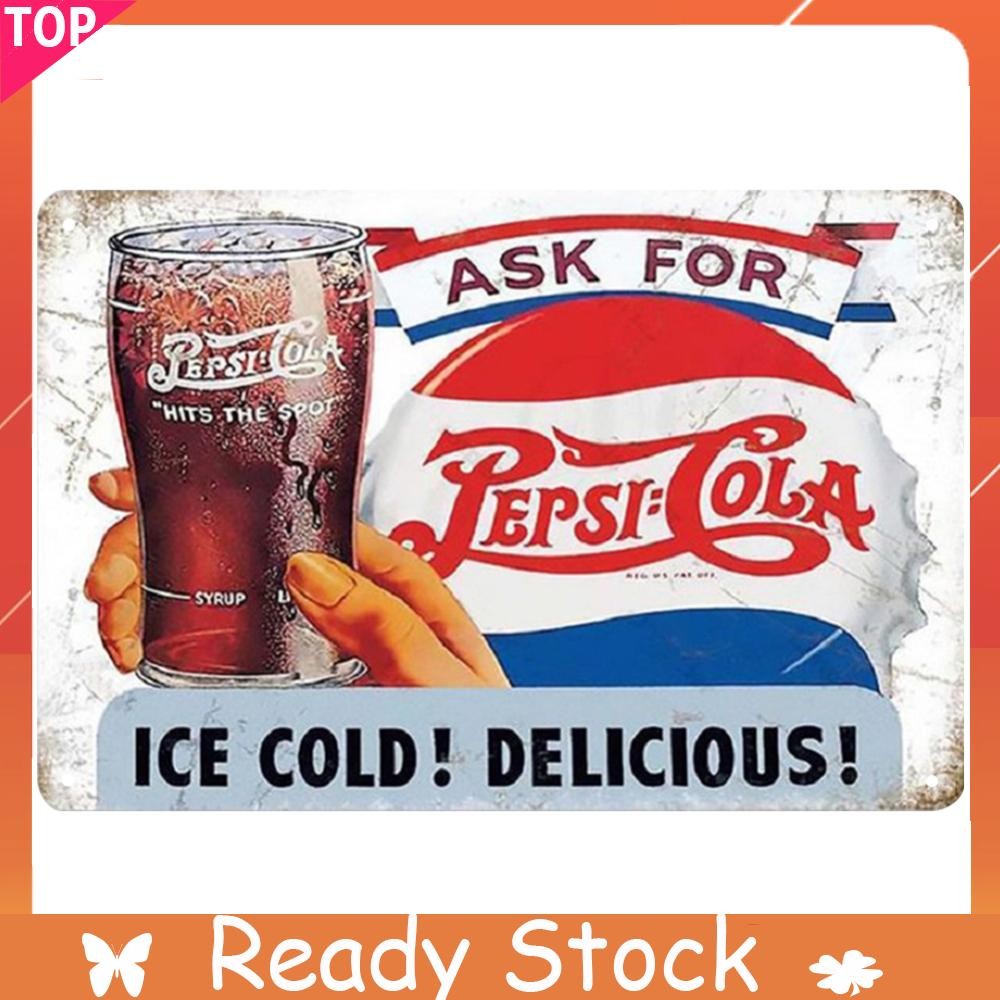 Retro Cola สโลแกนแผ่นโลหะภาพวาดสําหรับบาร์ผับดีบุก Plaques ป้ายผนัง ...