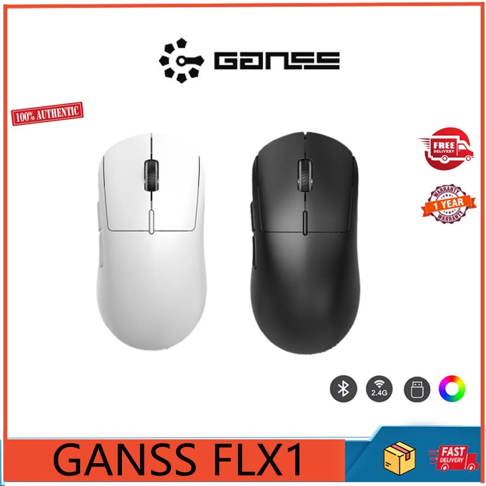 Ganss FLX1 เมาส์เกมไร้สาย RGB น้ําหนักเบาสามโหมด | Shopee Thailand