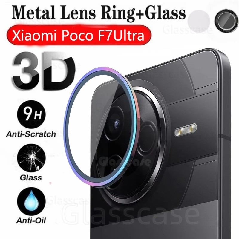 [คลังสินค้าพร้อม]เลนส์กล้องโลหะสําหรับXiaomi Poco F7 F 7 pro ultra F7pro F7ultra PocoF7pro ...