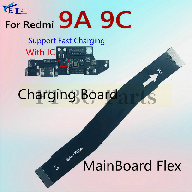 สําหรับ Redmi 9A 9C ชาร์จ USB ชาร์จพอร์ตไมโครโฟน Dock Connector หลัก ...