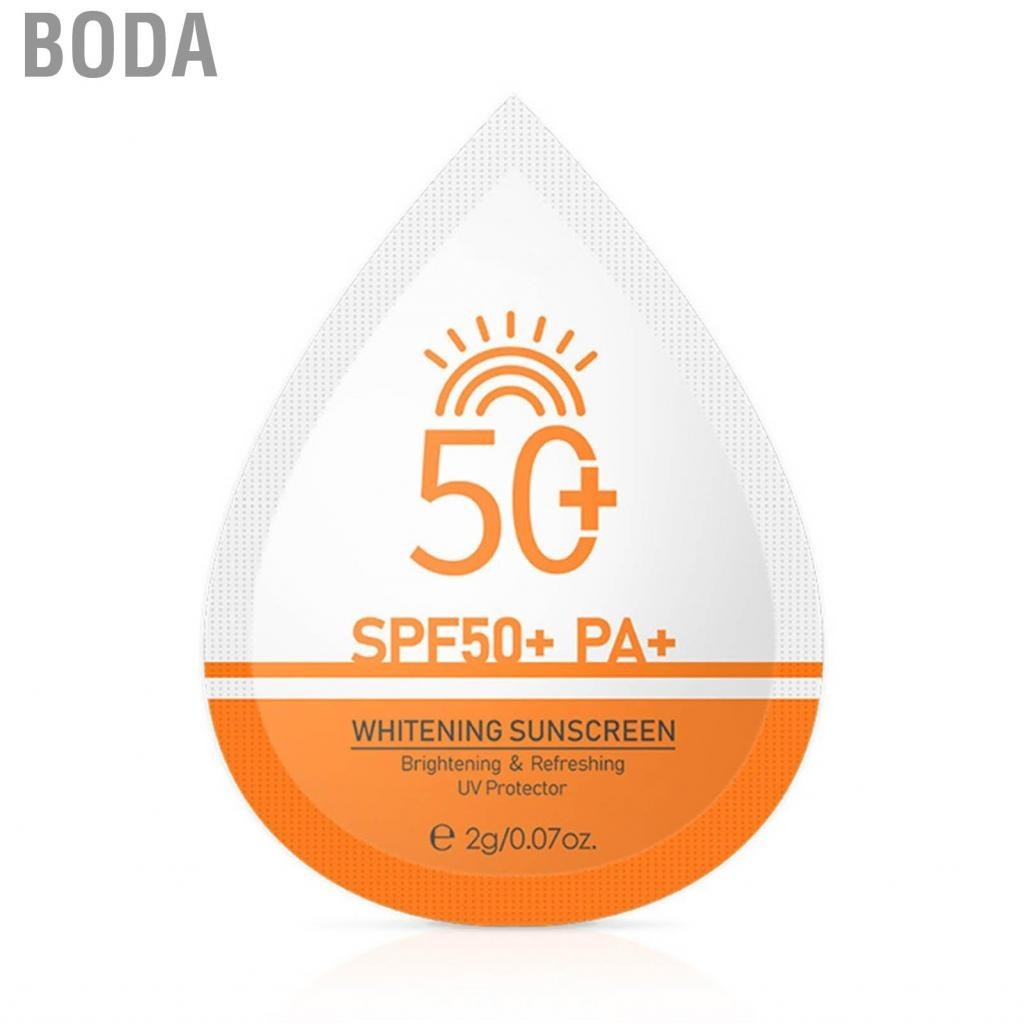 Boda ครีมกันแดดไวท์เทนนิ่ง ทน UV 2g/0.07oz เนื้อครีม แต่งหน้าผิวกระจ่างใส SPF50+ PA+ ผิวหน้า ...