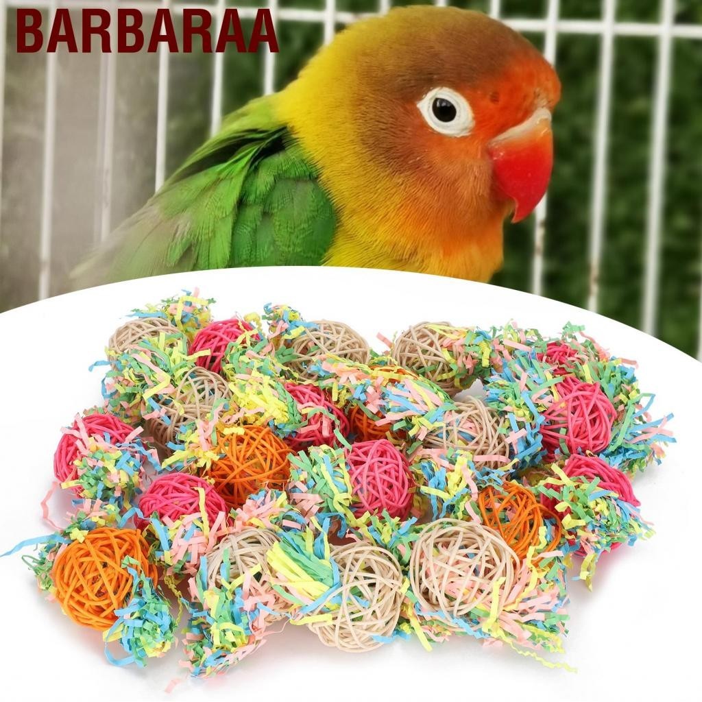 Barbaraa นกแก้วเคี้ยวของเล่นอุปกรณ์เสริมกรงนกปลอดสารพิษสำหรับนกสัตว์ ...