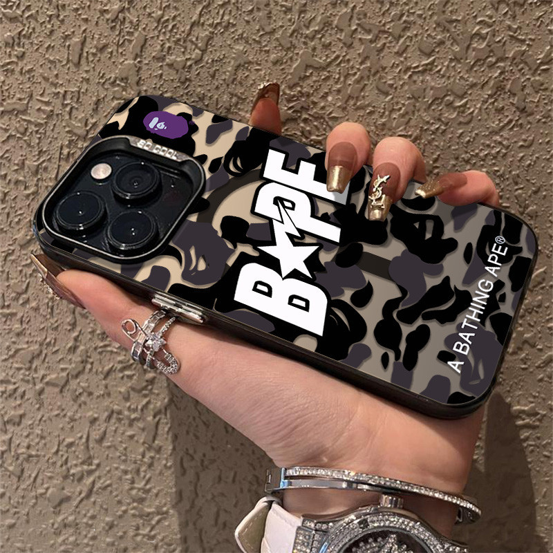เคสไอโฟน15/14/13/12/11 Pro max A bathing ape กันกระแทก hard Compatible Case iPhone 11,12,13,14 ...