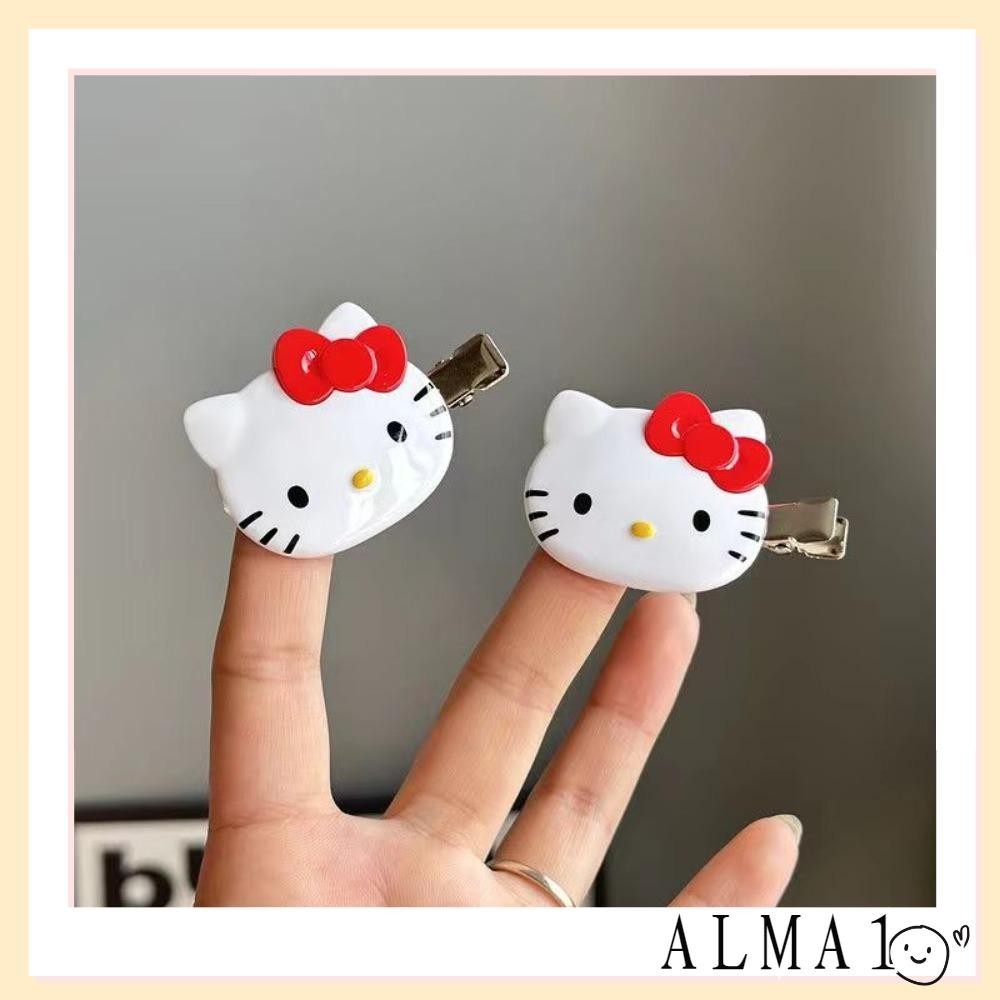 Alma 2 ชิ ้ น Bangs Clip, Duckbill คลิป Sanrio Hello Kitty Hairpin ...