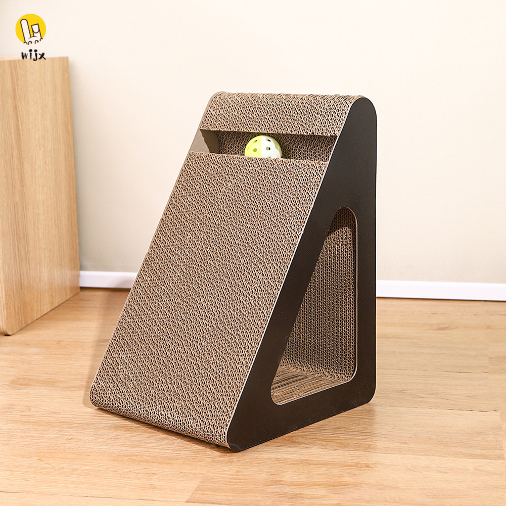 Cat Ramps กระดาษแข ็ งสามเหลี ่ ยมของเล ่ นลูกบอลส ่ งเสริมกิจกรรมของเล ...