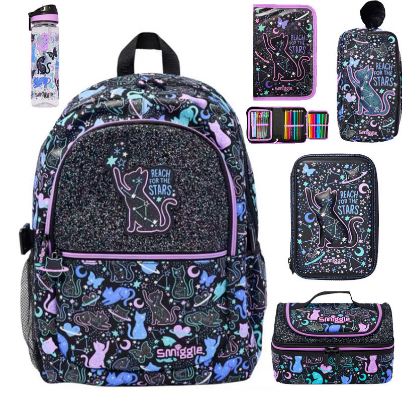 ออสเตรเลีย smiggle Black Cat Constellation กระเป ๋ านักเรียนเด ็ กความ ...