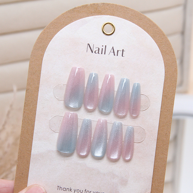 10 Cat Eye Gradual Wearing Nail Clip, Nail Clip, Nail Clip, Nail Tips ...
