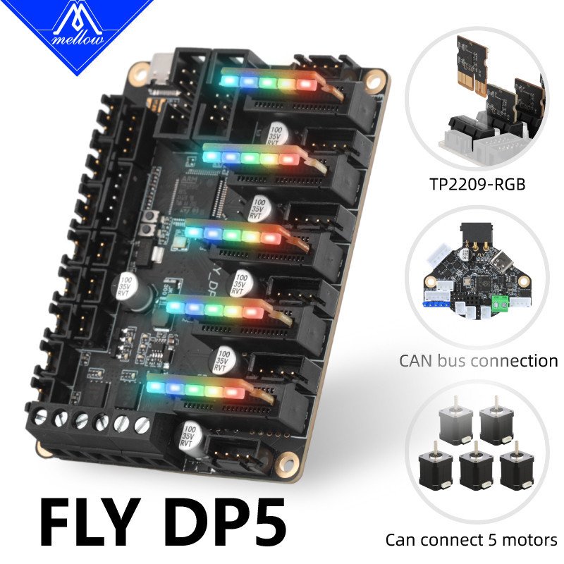 Mellow Fly-DP5 ควบคุม 32 บิต ARM ชิป, RGB Driver, CAN Bus，DIY 3D ...