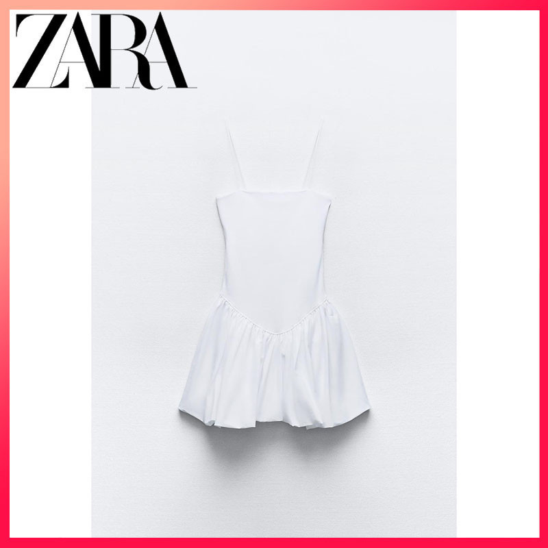 Zara 24 ฤดูร ้ อนสินค ้ าใหม ่ เสื ้ อผ ้ าผู ้ หญิง Ribbed Poplin แขน ...
