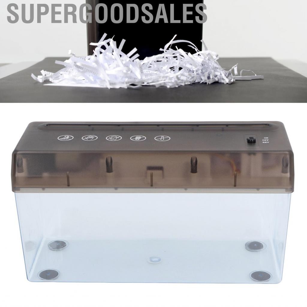 Supergoodsales Strip Cut Paper Shredder USB/แบตเตอรี่ขับเคลื่อนไฟฟ้า A4 ...