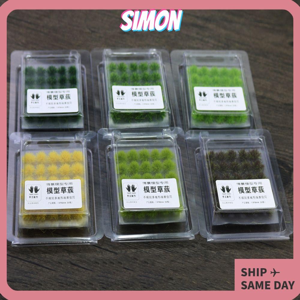 Simon 50PCS Miniature Grass Bushes วัสดุ DIY Micro ภูมิทัศน์ทรายตาราง ...