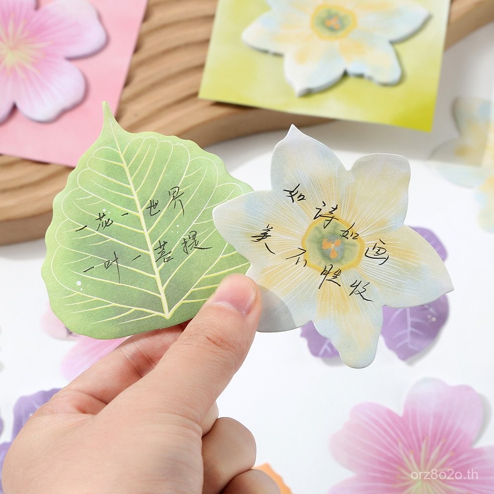 Zeliang Creative Modeling Leaf Post-It สมุดบันทึกใบไม้จำลองมูลค่าสูง ...