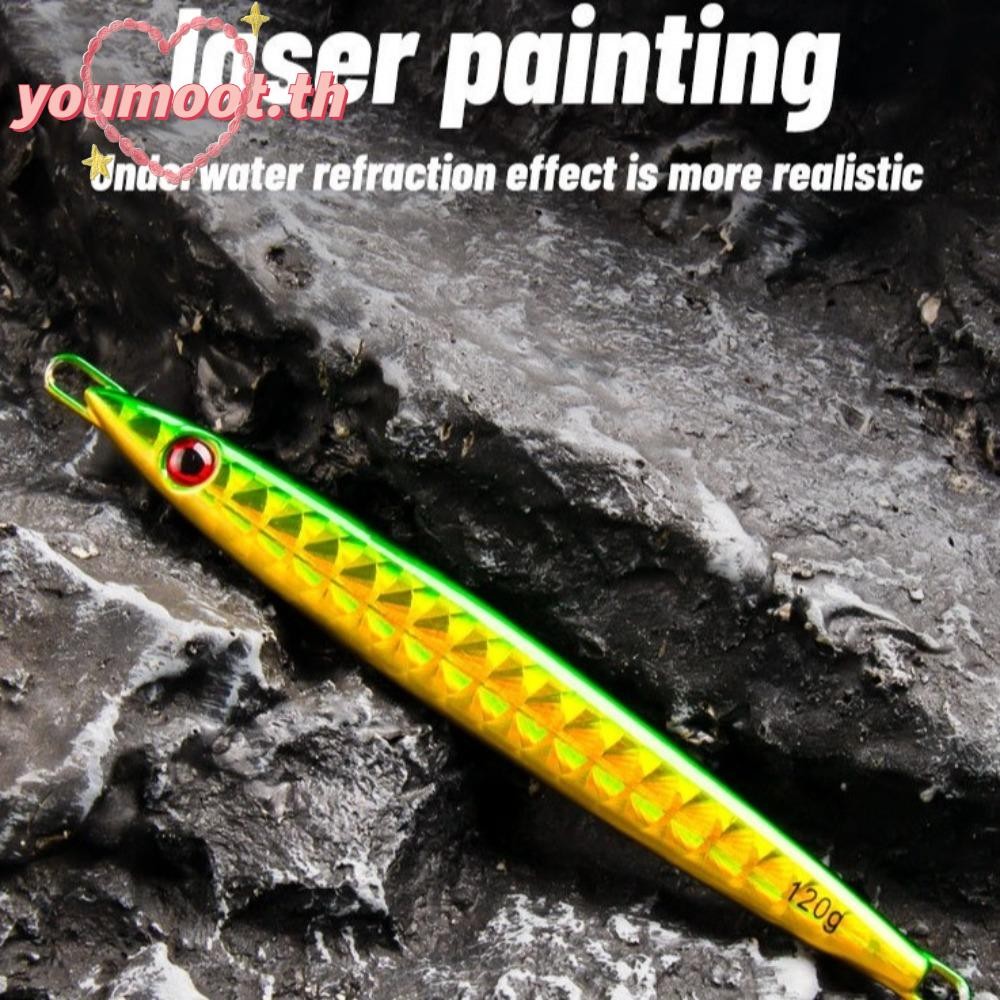 Youmoot เหยื่อตกปลาโลหะ 100g 160g ร้อน Minnow with Hook Jig Bait Sinking | Shopee Thailand