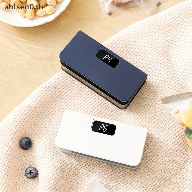 Ahlsen0 มินิเครื่องปิดผนึกถุงพลาสติก 2 In1 ความร้อนเครื่องปิดผนึกถุงแบบพกพาแพคเกจซีลหกจอแสดงผลจอ ...