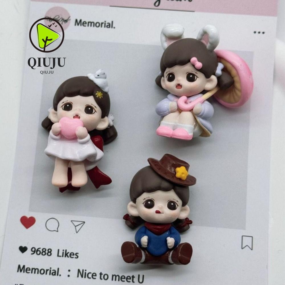 กล่อง QIUJU Baby Zoraa, Bunny Adventure Series Popbeans Mini เครื่องประดับ, การ์ตูนน่ารัก I Am ...