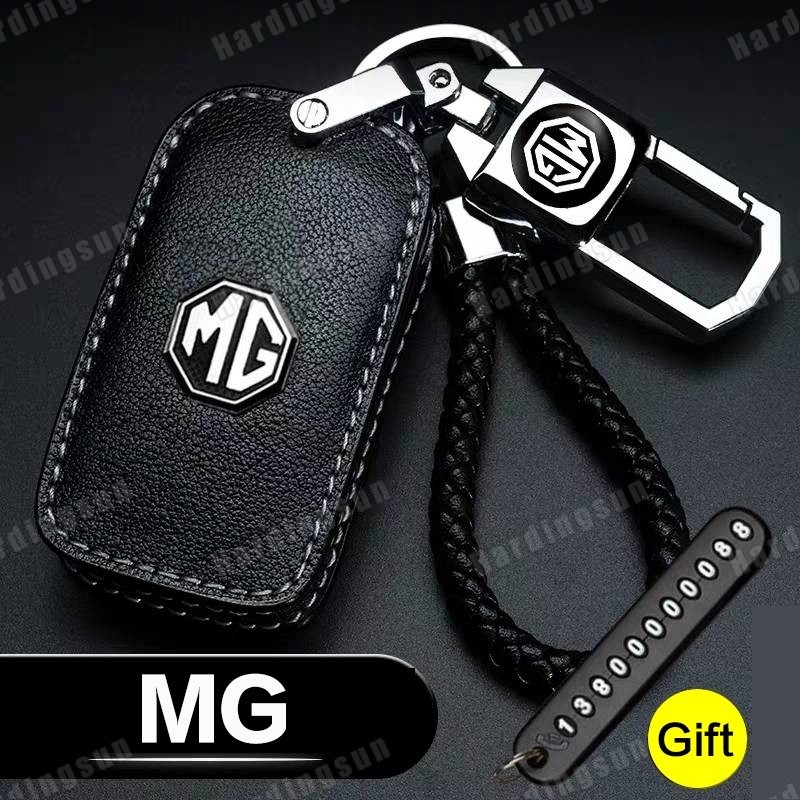 คุณภาพสูง Keyless Remote กุญแจรถหนังป้องกันปลอกกุญแจสําหรับ Morris MG ZS HS GS mg3 mg5 mg6 MG7 ...