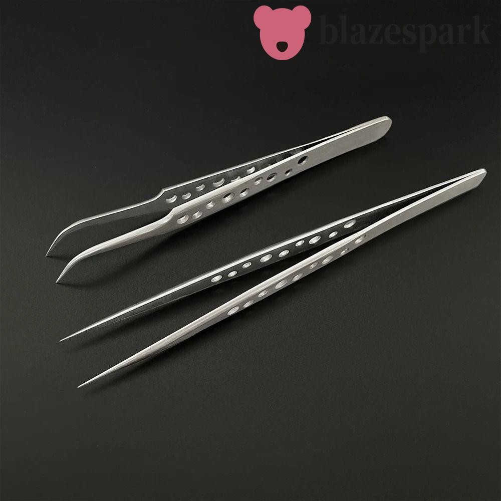 Blazespark อิเล็กทรอนิกส์แหนบอุตสาหกรรม, Precision Non-slip สแตนเลสคีม, DIY เครื่องมือ Anti ...