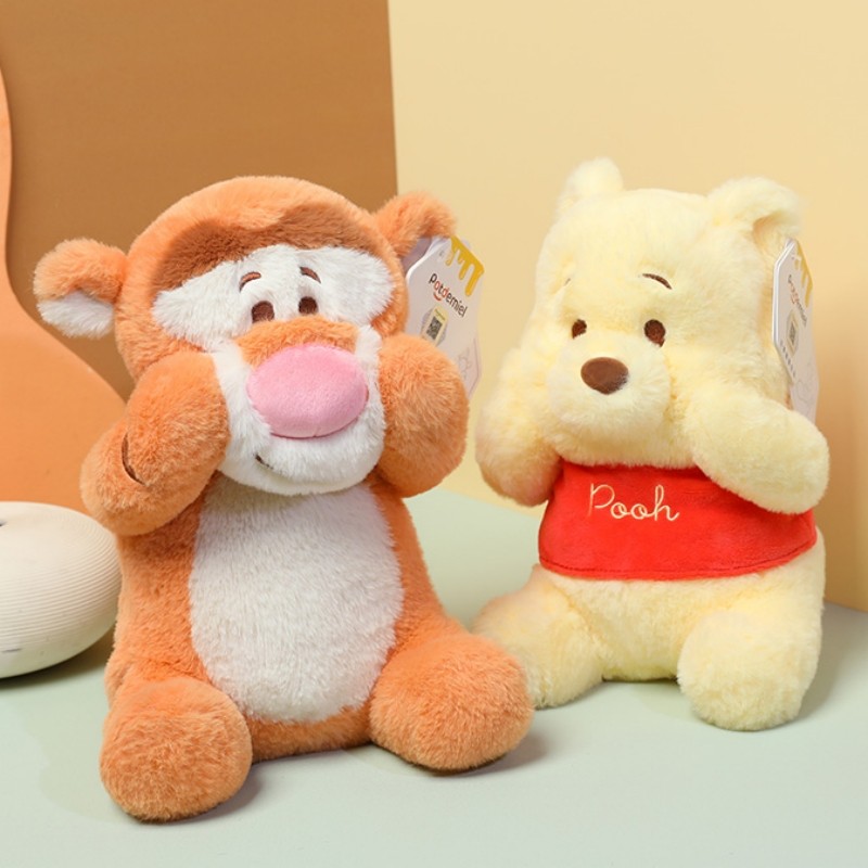 Disney Original น่ารัก Tigger Eeyore ของเล่นตุ๊กตาแม่เหล็กตุ๊กตา Shy ...